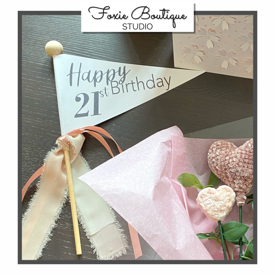 Happy Birthday Pennant Flag, Birthday Party, Pennant Flags, Birthday ...