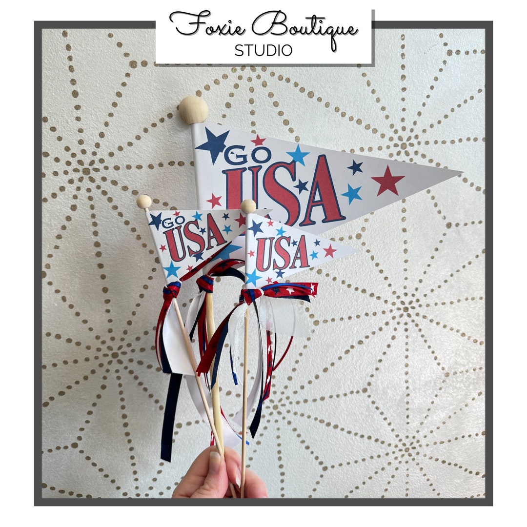 USA Pennant Flag,go USA Pennant Flag,olympic Pennant Flag,olympic Decor ...