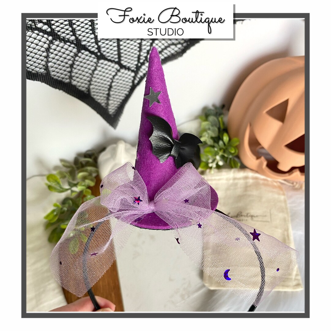 Witch’s Hat Headband, Halloween Costume, Halloween Headband, Halloween ...
