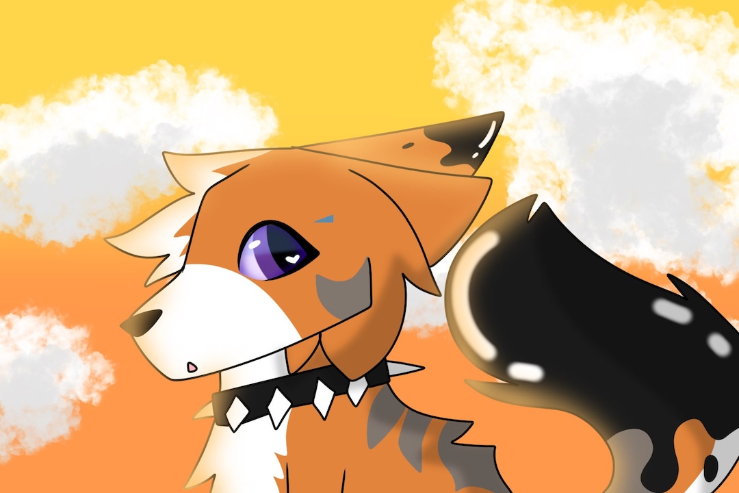 Custom Digital Furry Half Body Art || Fursona Feral or Anthro Halfbody ...