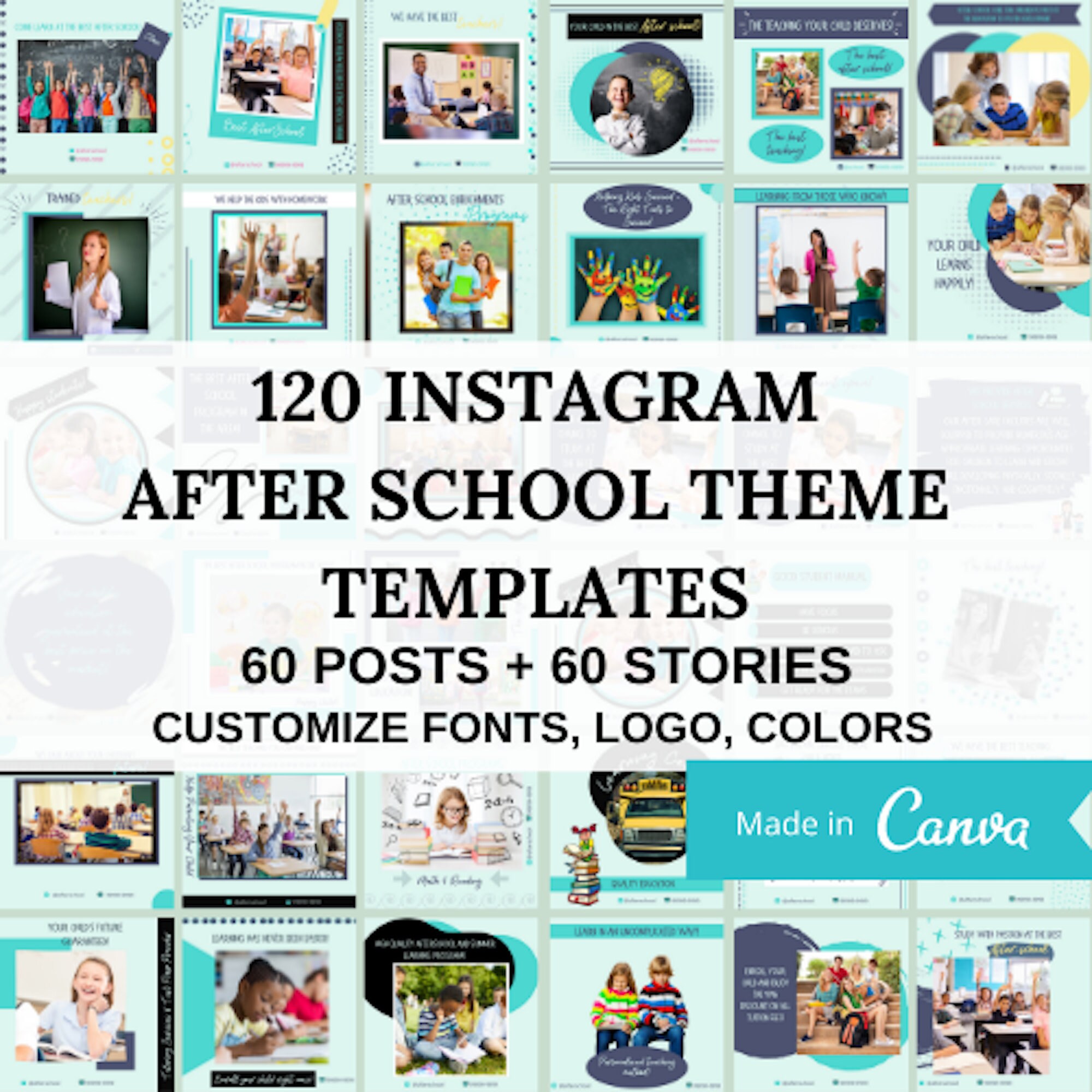 After School Instagram Template - Etsy