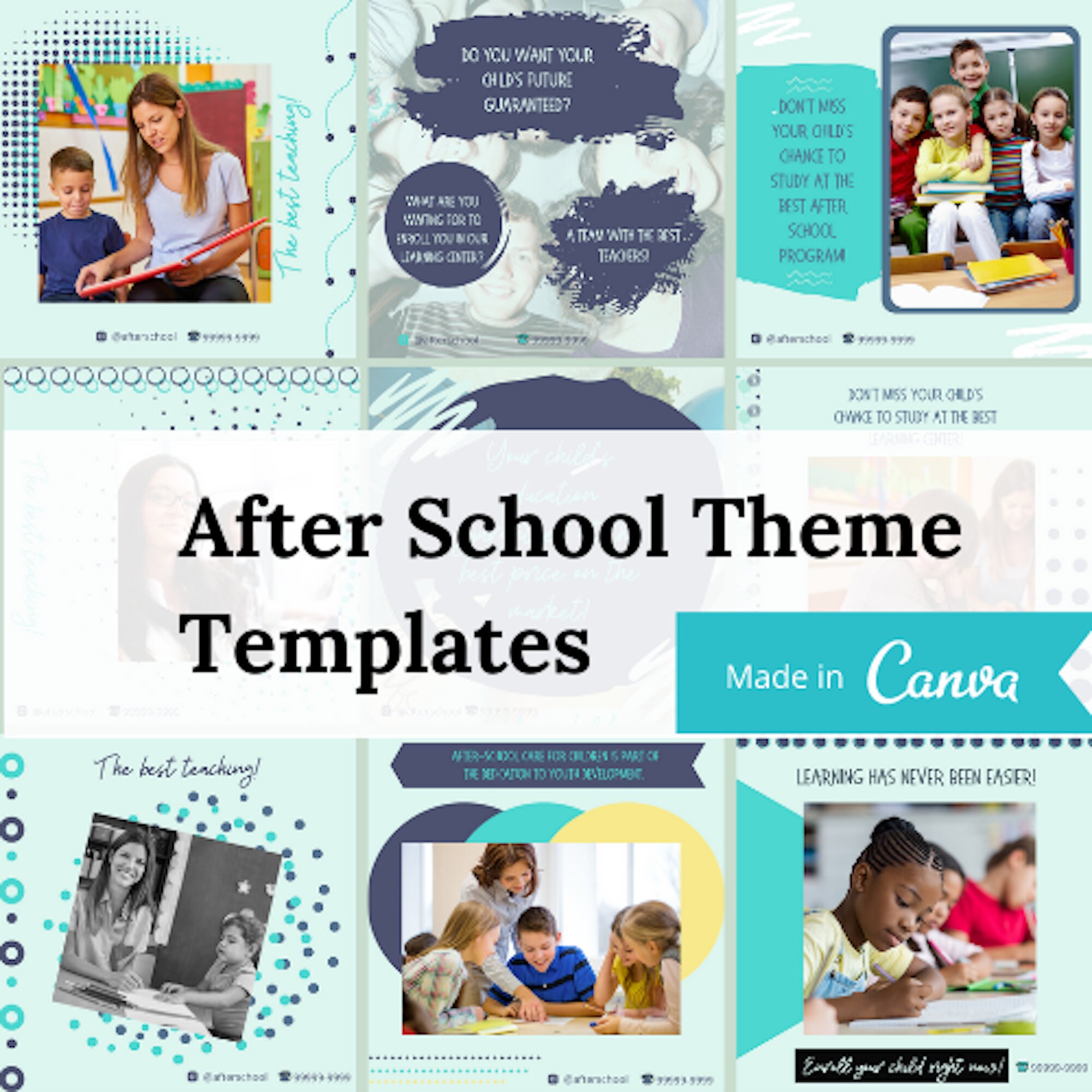After School Instagram Template - Etsy