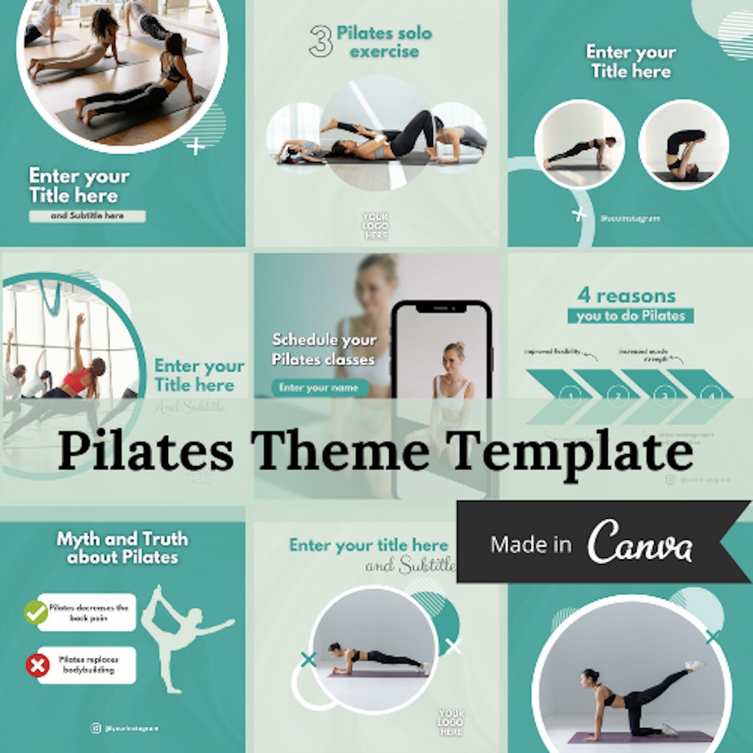 Pilates Instagram Template - Etsy
