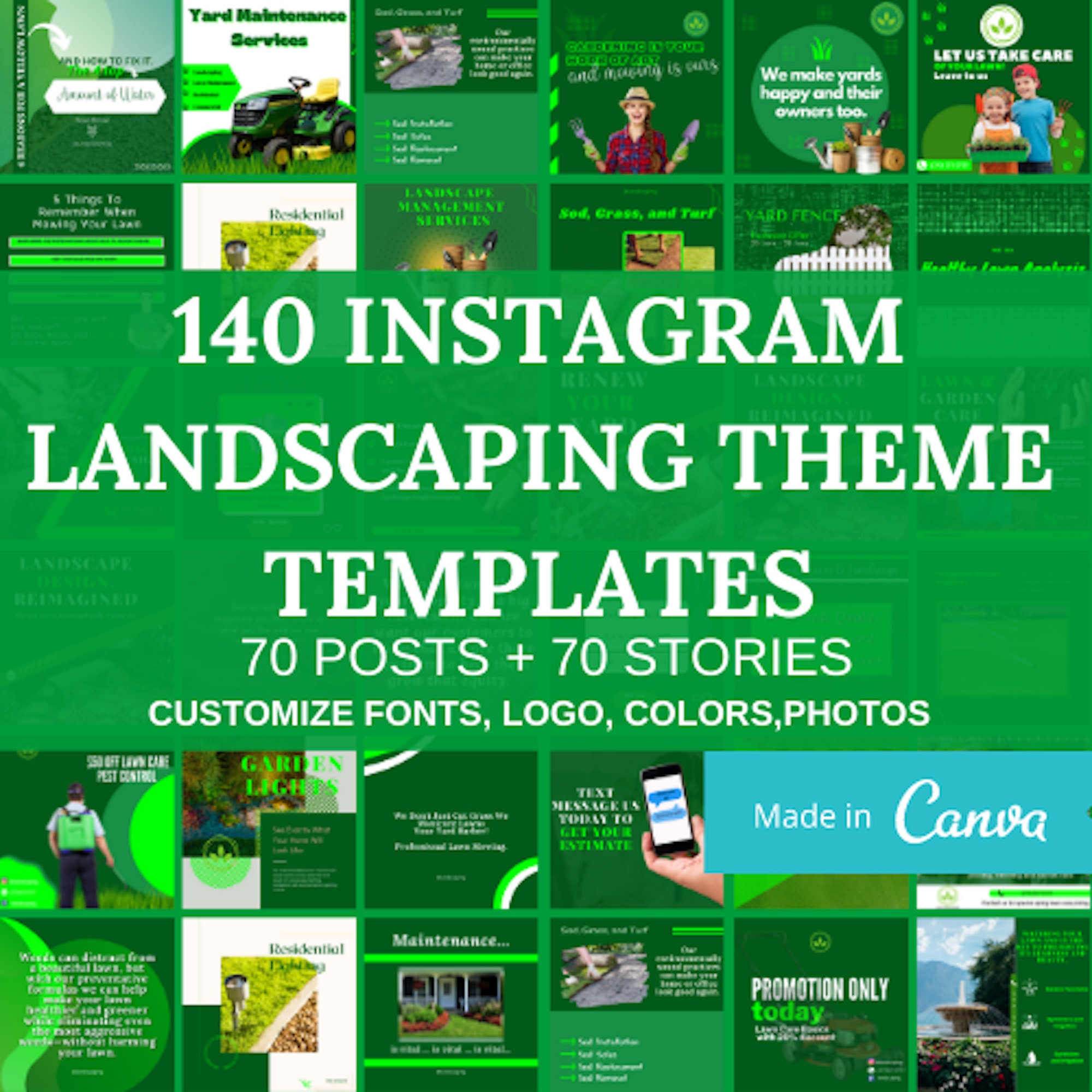 Landscaping Instagram Template - Etsy