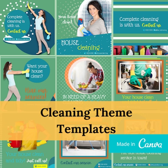 Cleaning Instagram Template - Etsy