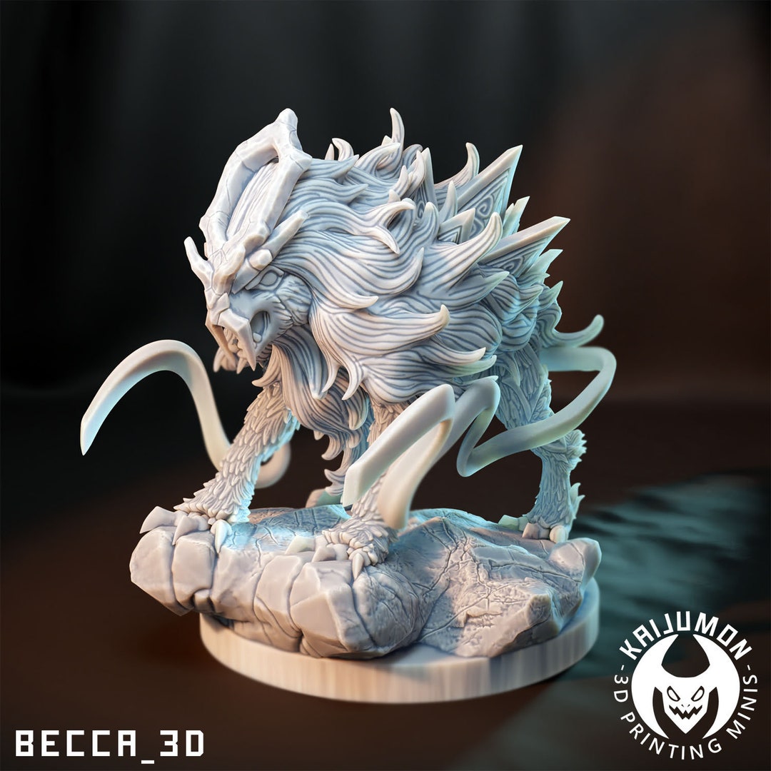 Paradox Dog Smash Kaijumon 3d Printed Unpainted Figure - Etsy