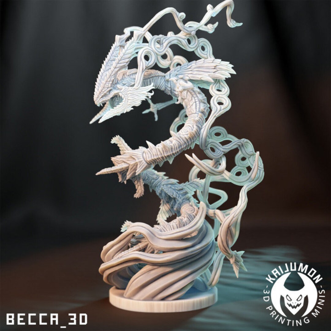 Mega Skyvern Legendary Dragon 3d Printed Unpainted Figure - Etsy