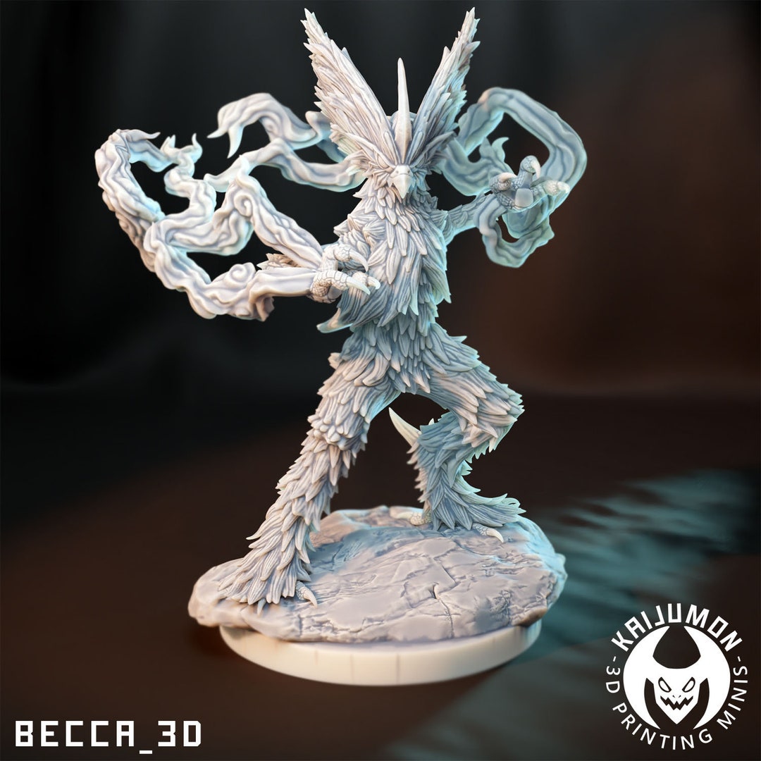 Mega Fire Chicken Kaijumon 3d Printed Unpainted Figure - Etsy