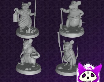 Mouslings Sorcerers Mousefolks D&D Pathfinder Aos - Etsy