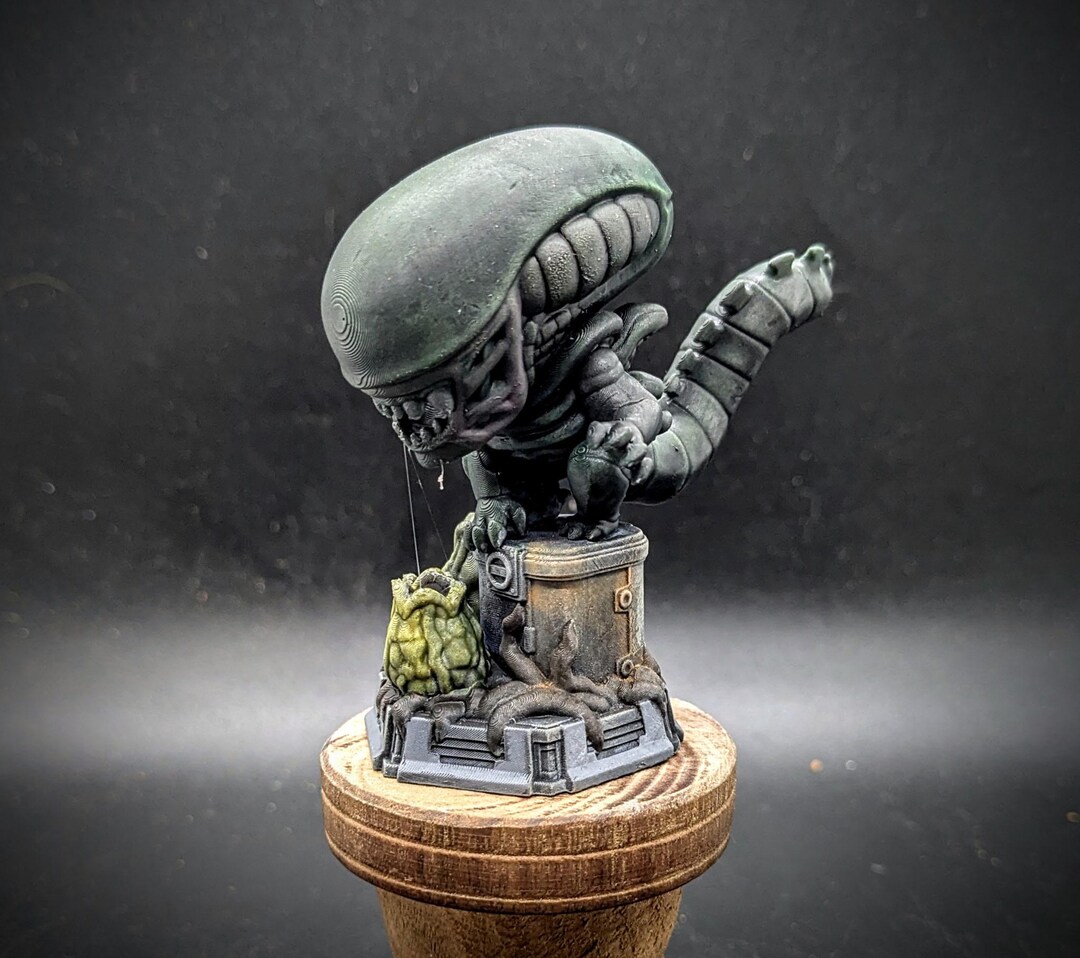 Chibi Fan Art Inspired by Xenomorph - Etsy