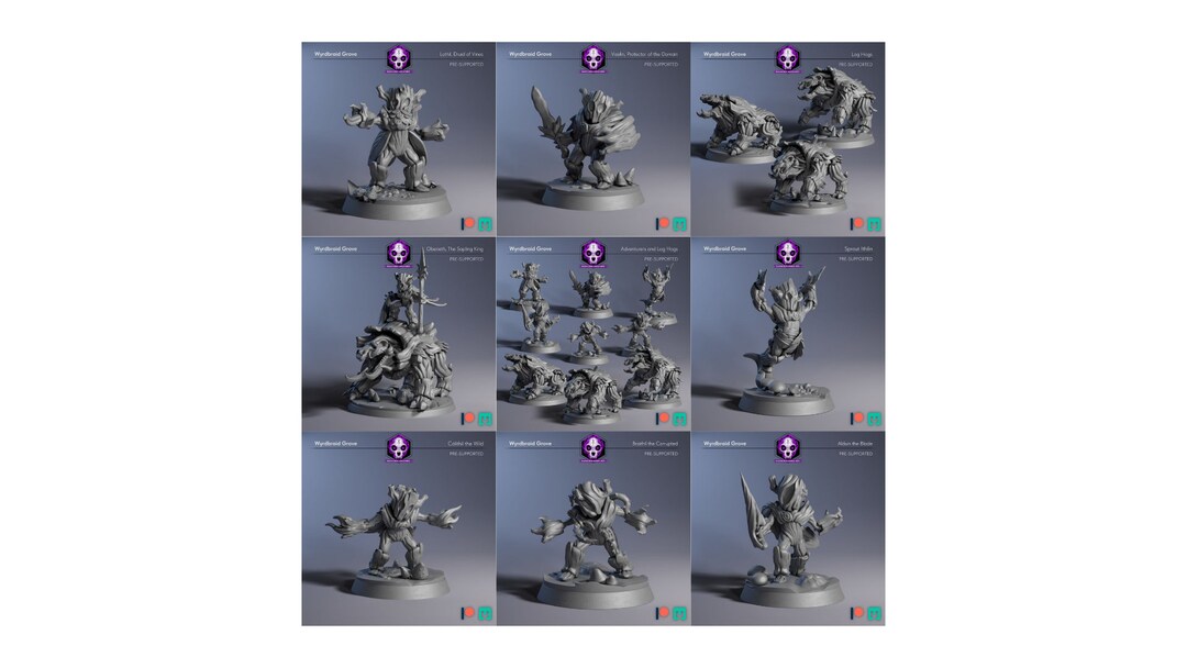 Wyrdbraid Sapling Expansion 3d Print Blackcrest - Etsy