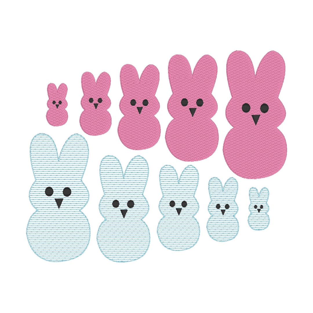 Single Easter Bunny Machine Embroidery Design, Sketch and Fill Design ...