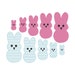 Single Easter Bunny Machine Embroidery Design, Sketch and Fill Design ...