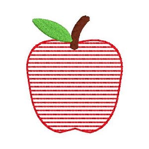 Apple Sketch Mini Machine Embroidery Design, Apple Mini Design, Sketch ...