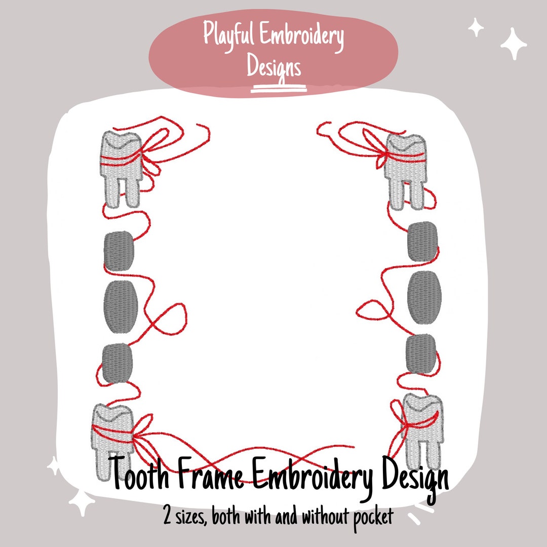 Tooth Fairy Frame Embroidery Design, Tooth Fairy Pillow Embroidery ...