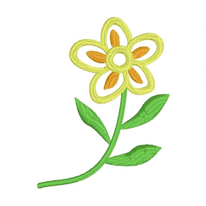 Daisy Machine Embroidery Design Vintage Inspired Flower - Etsy