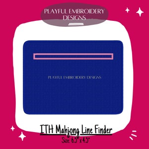 In the Hoop Mahjong Line Finder Machine Embroidery Design, Rectangle ...