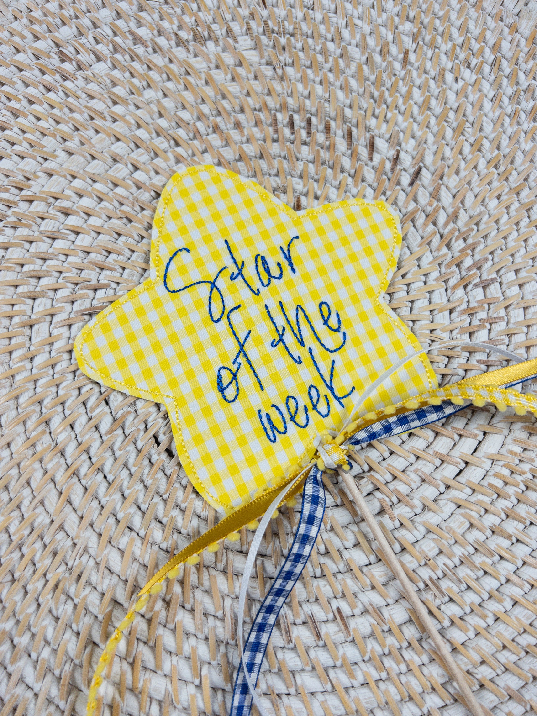 In the Hoop Star Machine Embroidery Design, Back to School Photo Wand ...