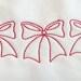 Vintage Bow Trio Machine Embroidery Design, Bean Stitch (digital ...
