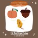 Fall Machine Embroidery Designs, Pumpkin, Acorn, Leaf (digital File) - Etsy