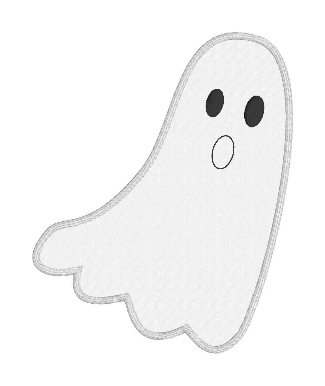 Ghost Applique Machine Embroidery Design, Satin Stitch (digital File ...