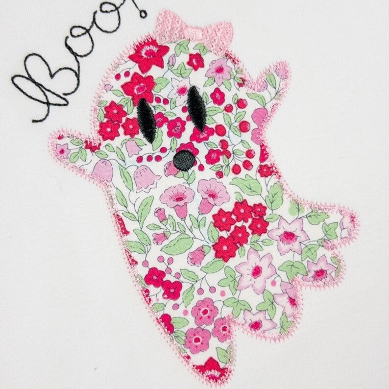 Girl Ghost Applique Machine Embroidery Design Applique Ghost - Etsy