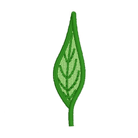 Skinny Leaf Machine Embroidery Design, Fall Leaves Embroidery Design - Etsy