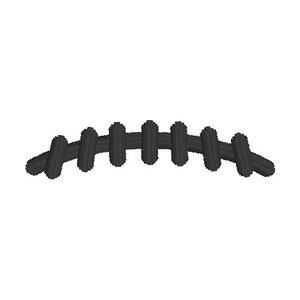 Football Laces Machine Embroidery Design, Quick Stitch Football ...