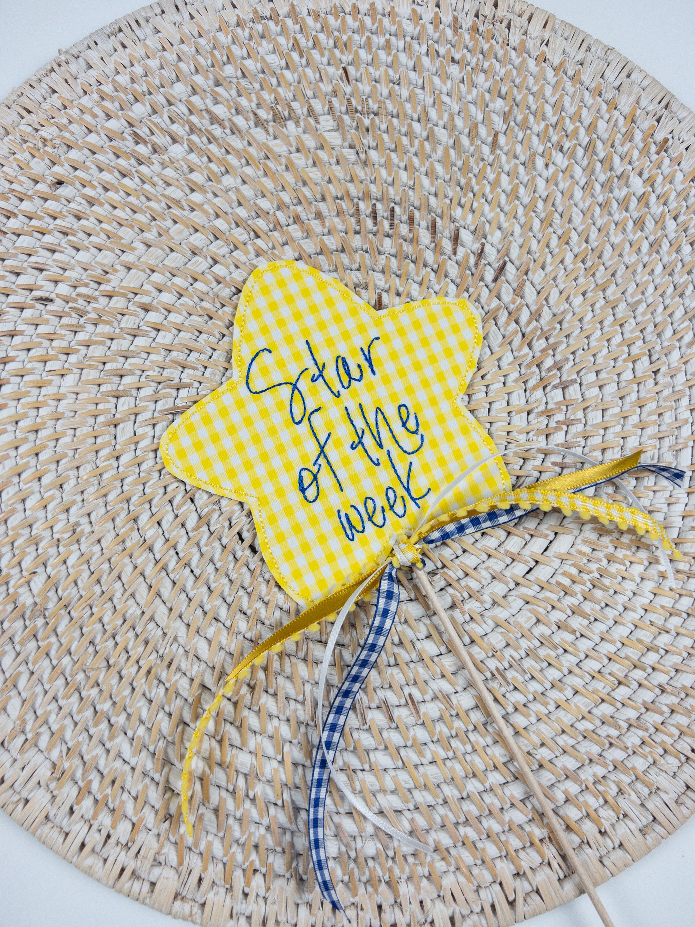 In the Hoop Star Machine Embroidery Design, Back to School Photo Wand ...
