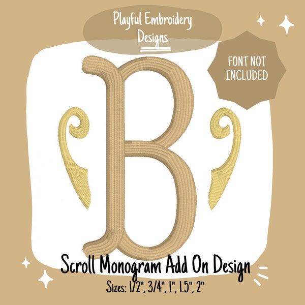 Scroll Monogram - Etsy