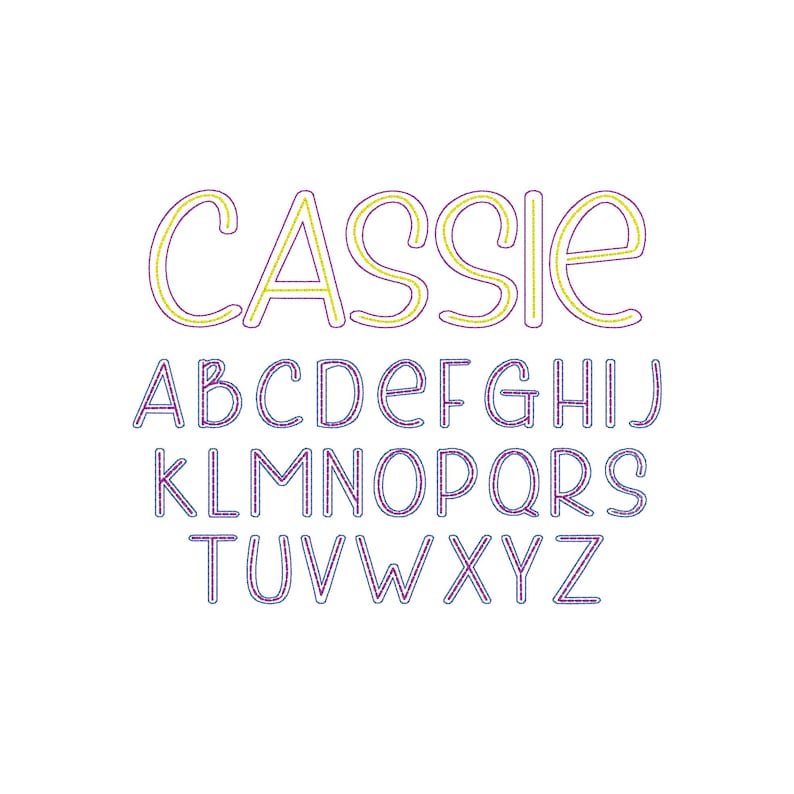 Cassie Sashiko Bean Stitch Embroidery Font (digital Download) - Etsy