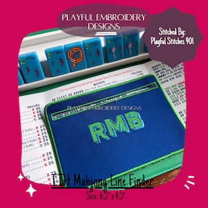 In the Hoop Mahjong Line Finder Machine Embroidery Design, Rectangle ...
