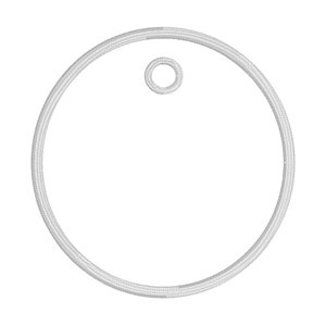 In the Hoop Circle Bag Tag or Ornament Machine Embroidery Design ...