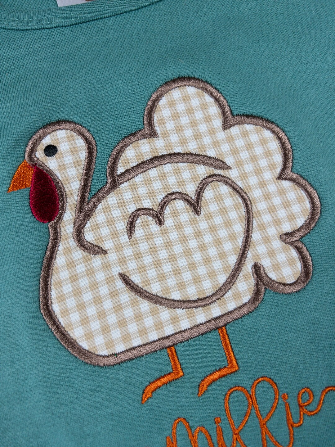 Turkey Applique Machine Embroidery Design, Satin Stitch Turkey Applique ...