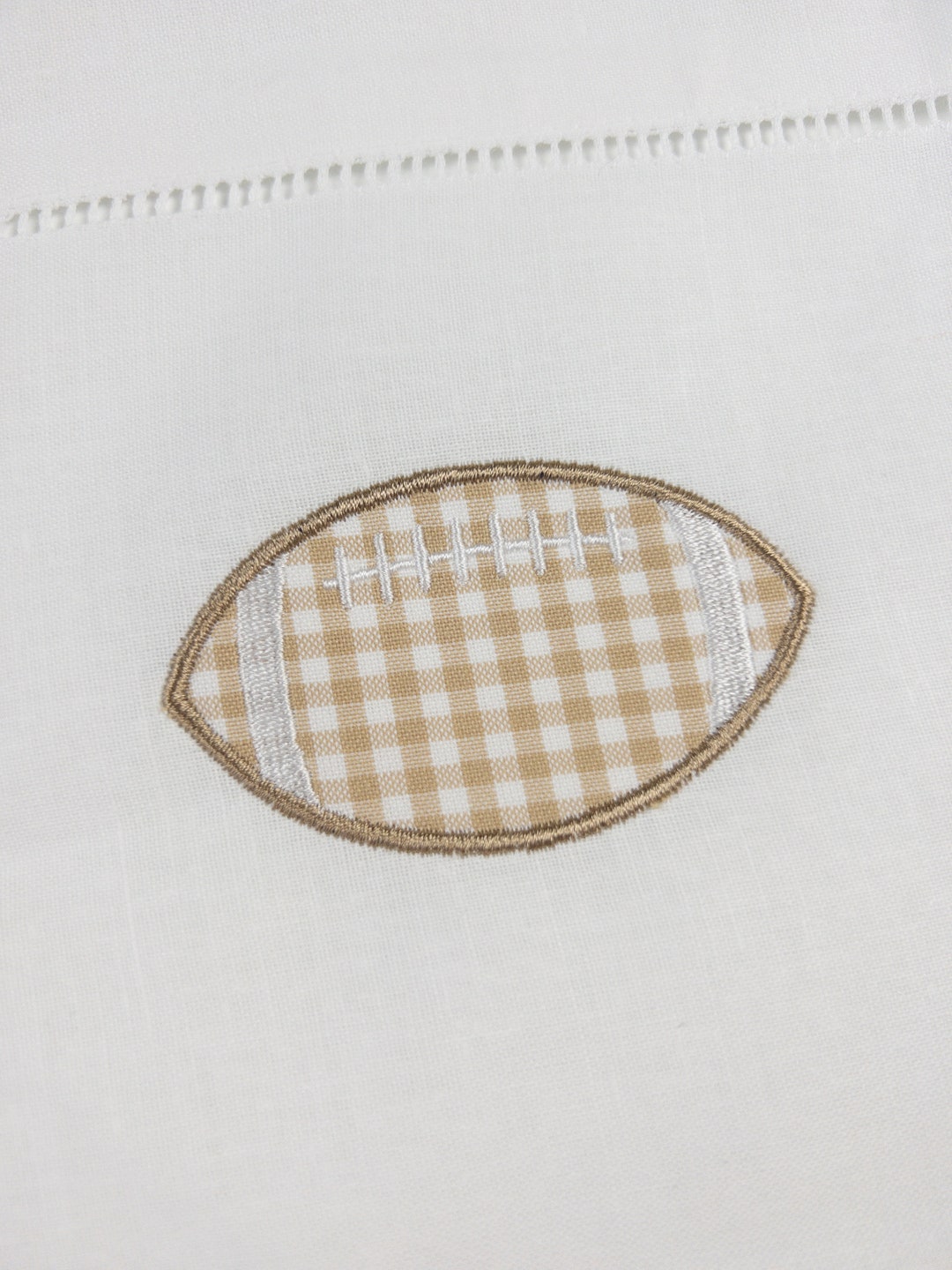 Football Applique Machine Embroidery Design, Football Satin Stitch ...