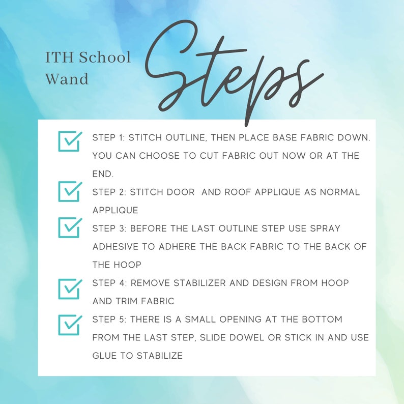 4x4 Hoop in the Hoop School Machine Embroidery Design, Back to School ...