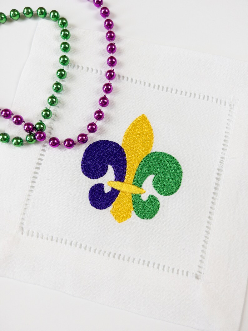 Fleur De Lis Filled Machine Embroidery Design Three Color - Etsy