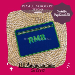 In the Hoop Mahjong Line Finder Machine Embroidery Design, Rectangle ...