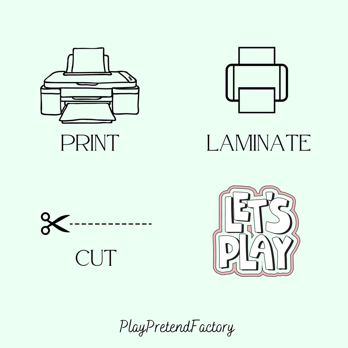 FOOD PLAYDOUGH MATS / Play Dough Mats / Printable Play Dough Mats ...