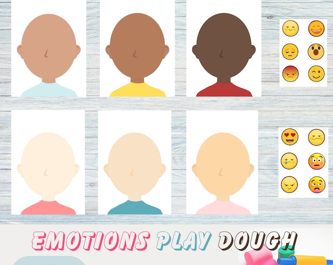Faces Playdough Mats, Diversity Activity, All About Me, Emotions Play ...
