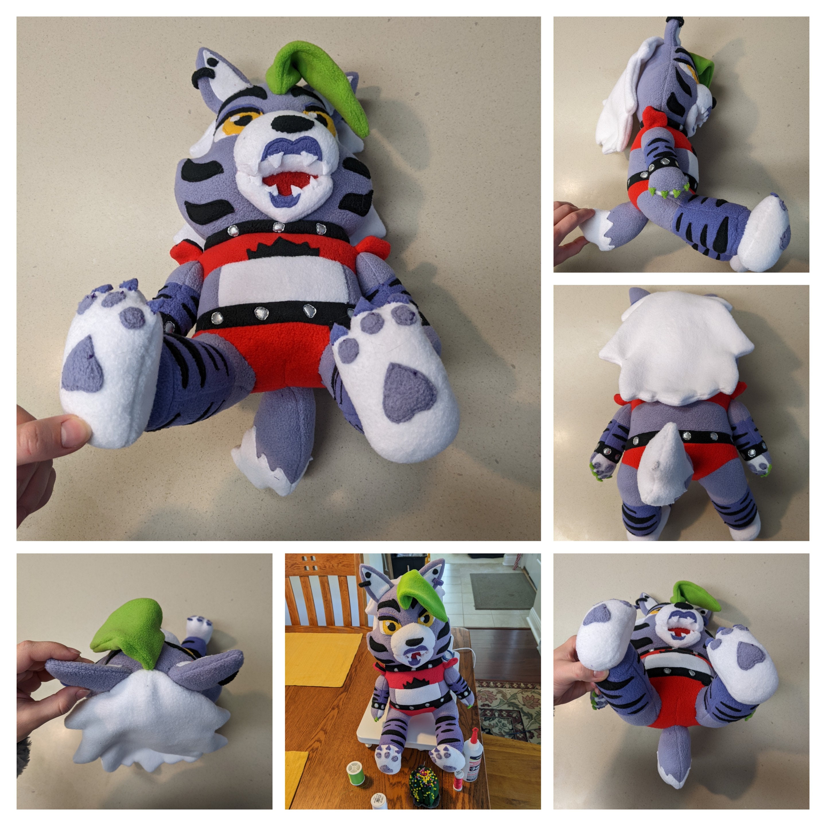 Animatronic Rock Star Wolf PDF Plush PATTERN - Etsy