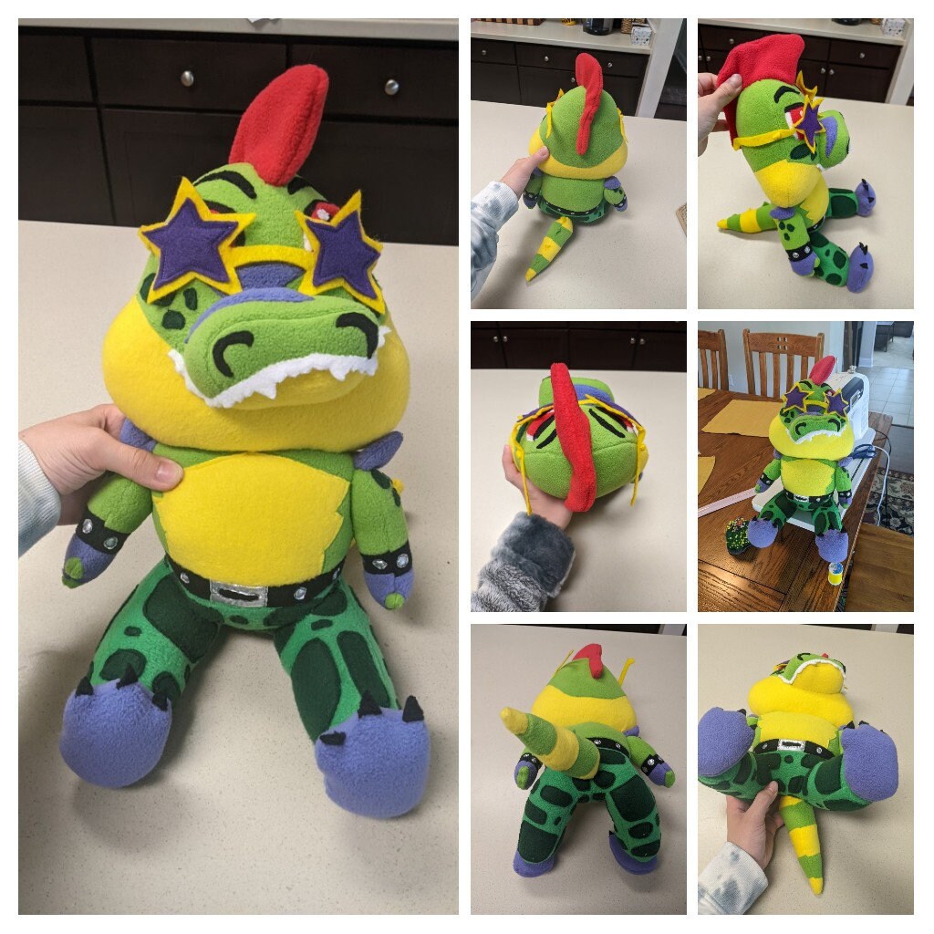 Animatronic Rock Star Gator PDF Plush PATTERN - Etsy