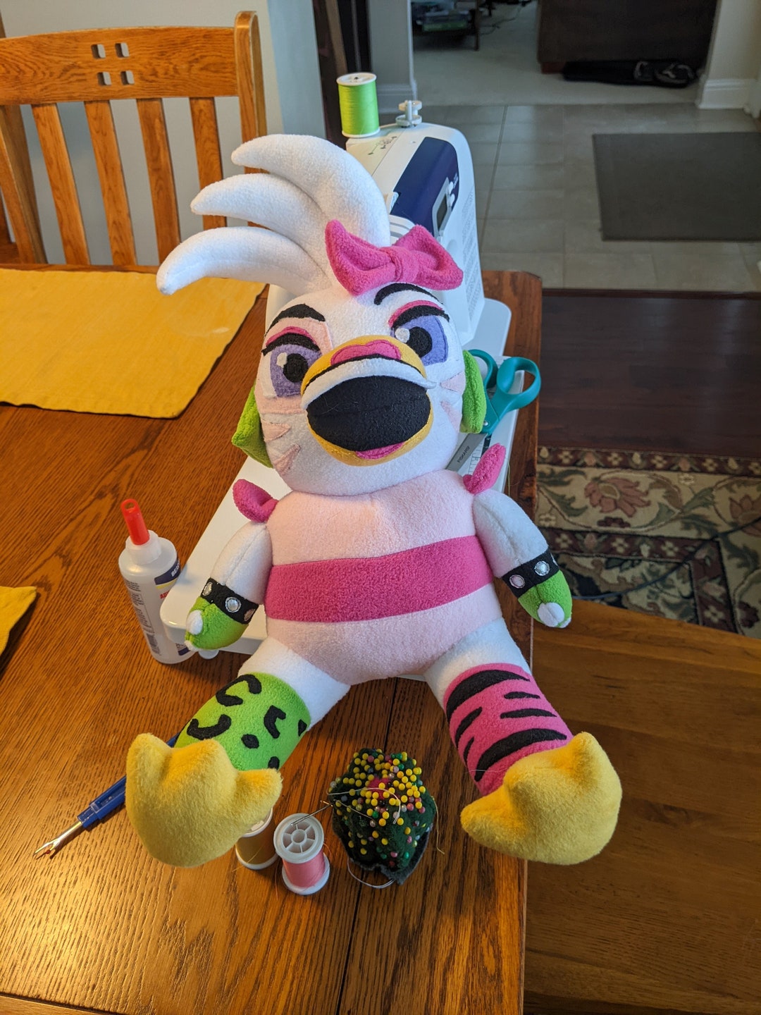 Animatronic Rock Star Chicken PDF Plush PATTERN - Etsy