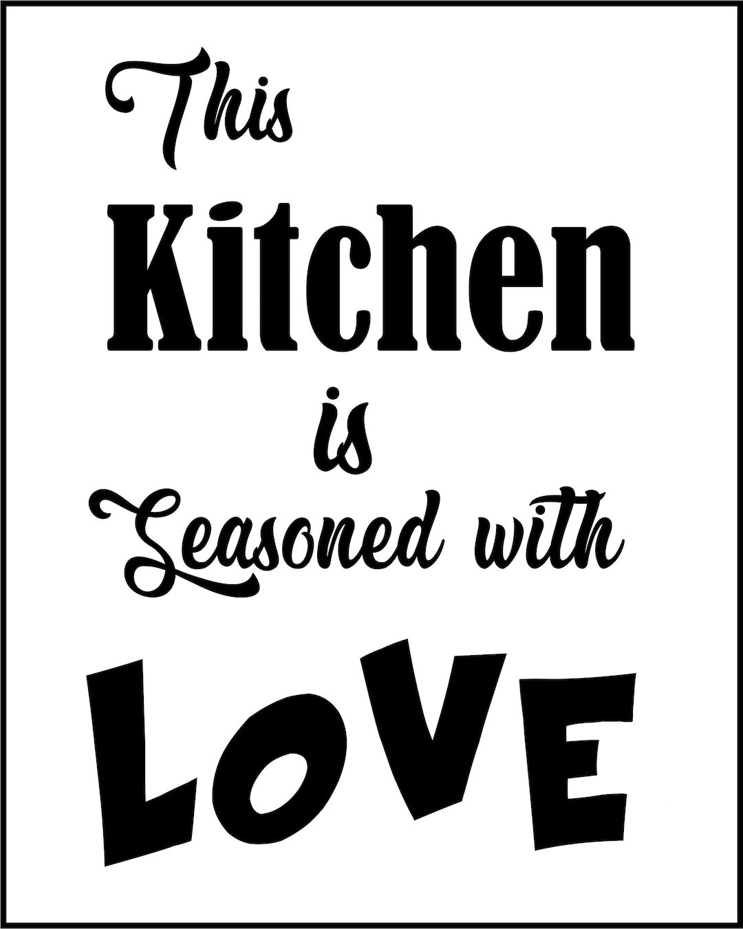 Printable Kitchen Quotes - Etsy