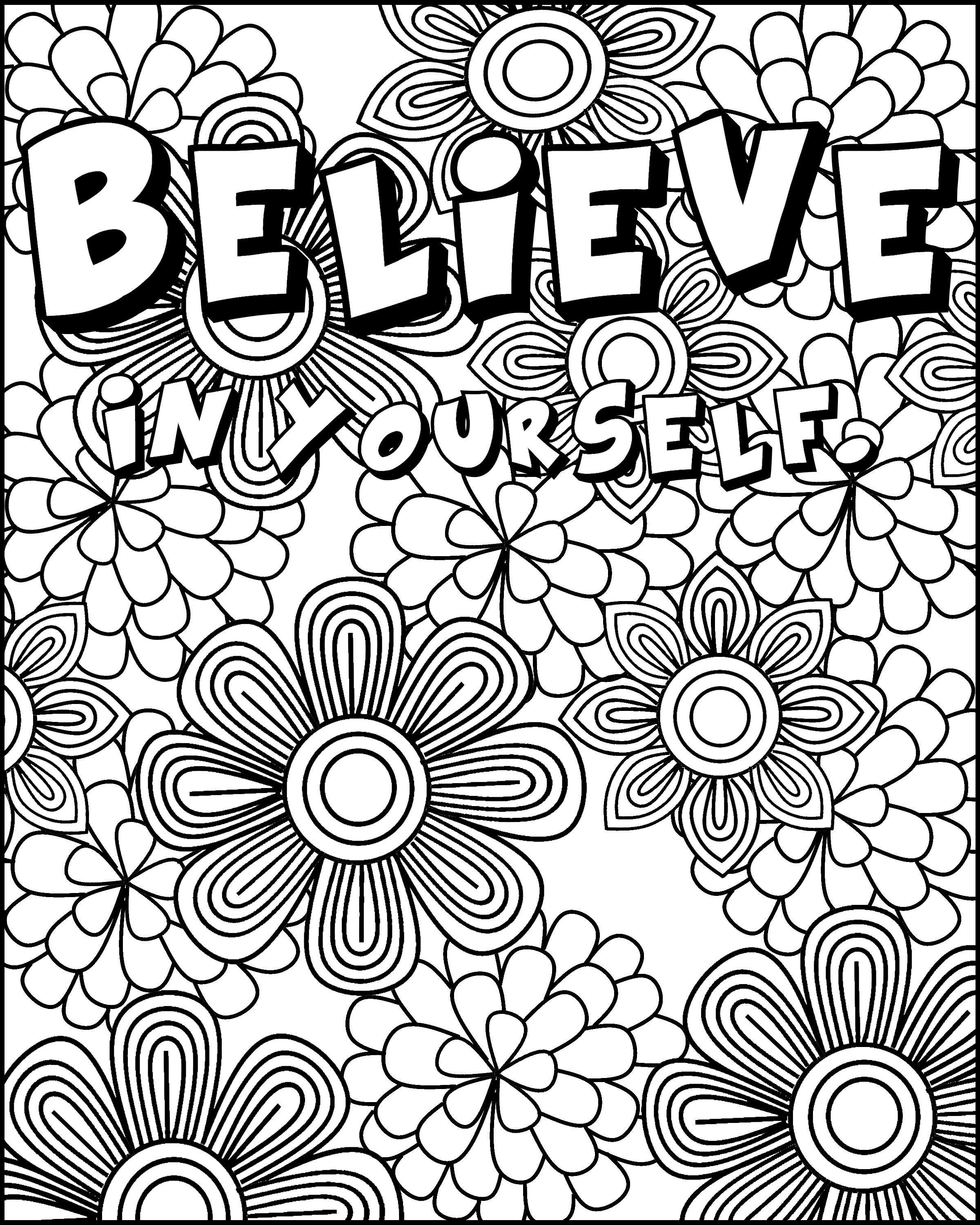 Inspirational Coloring Pages - Etsy