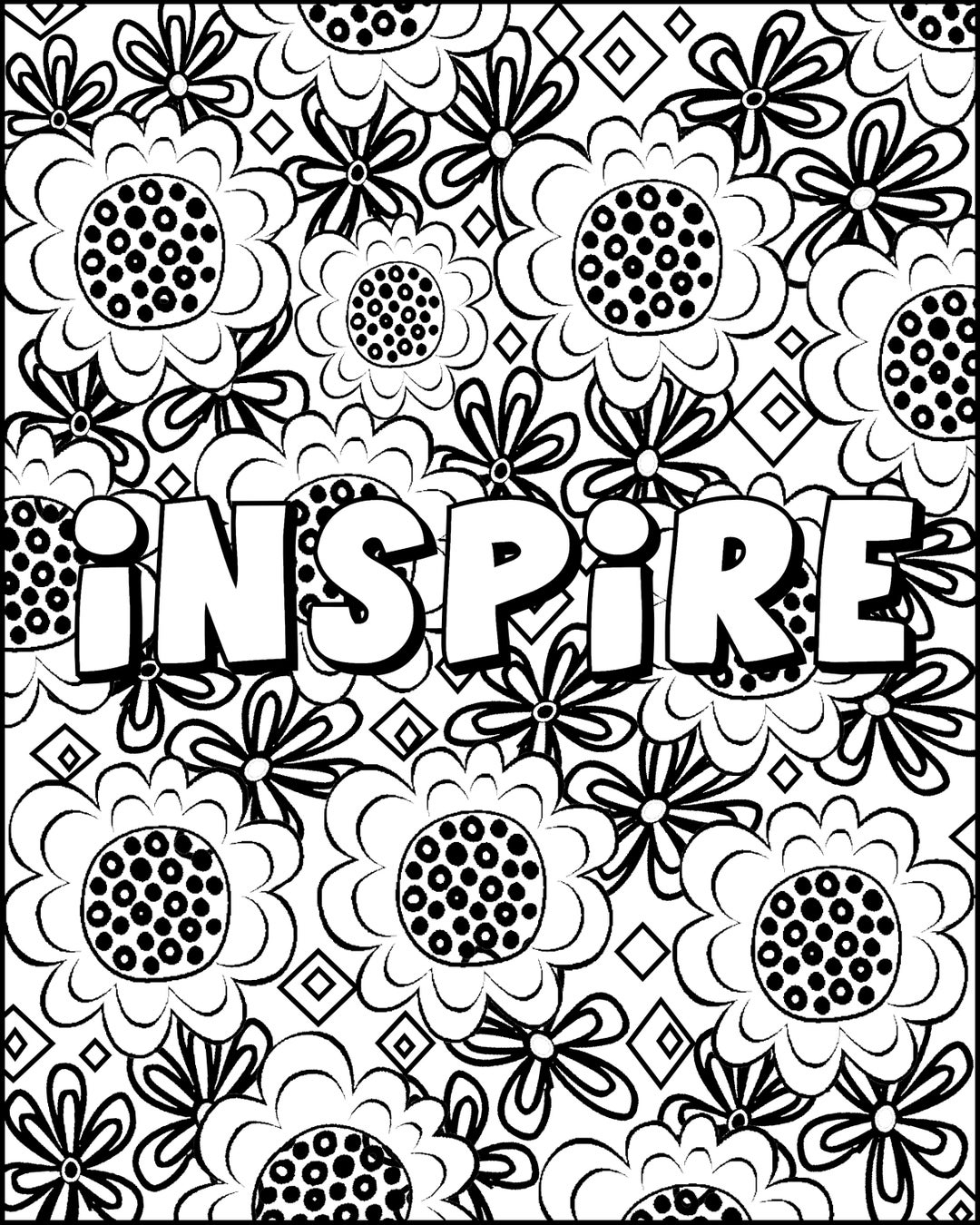 Inspirational Coloring Pages - Etsy