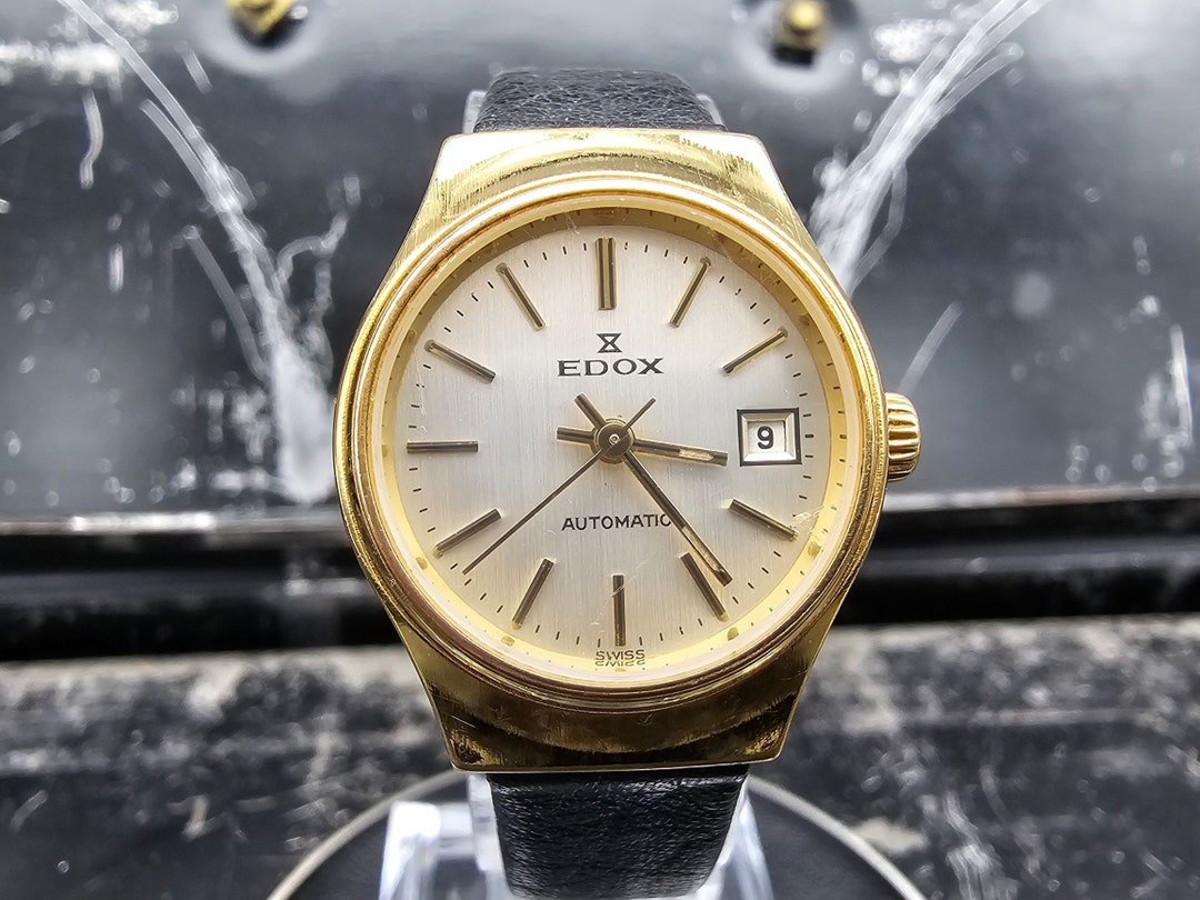 Vintage Edox Automatic Watch: Gold Plated Swiss Made Lady's Watch - Etsy
