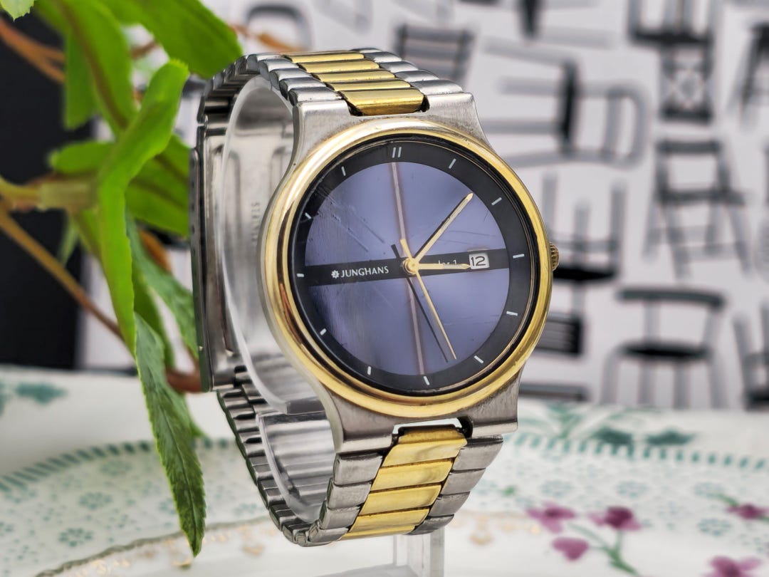 Vintage Junghans Solar 1 Gold Plated German Made Watch Quartz 1980s - Etsy
