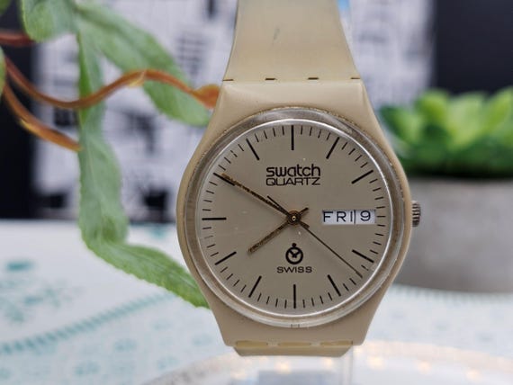 1983 Rarest First Year Swiss Swatch Watch GT702FHL Fa… - Gem