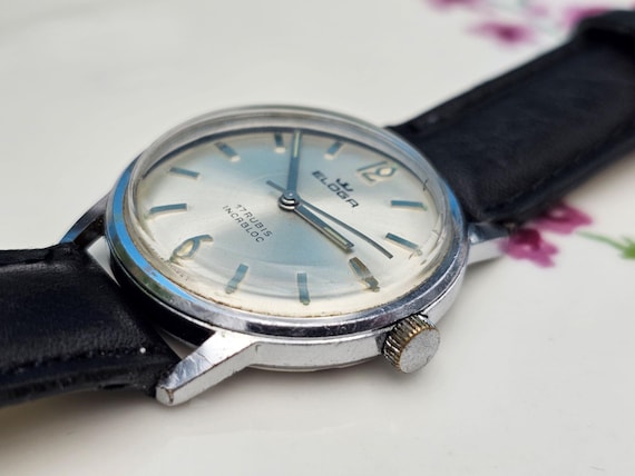 Vintage Swiss Eloga Watch 17 Rubis Mechanical 1960s - Gem